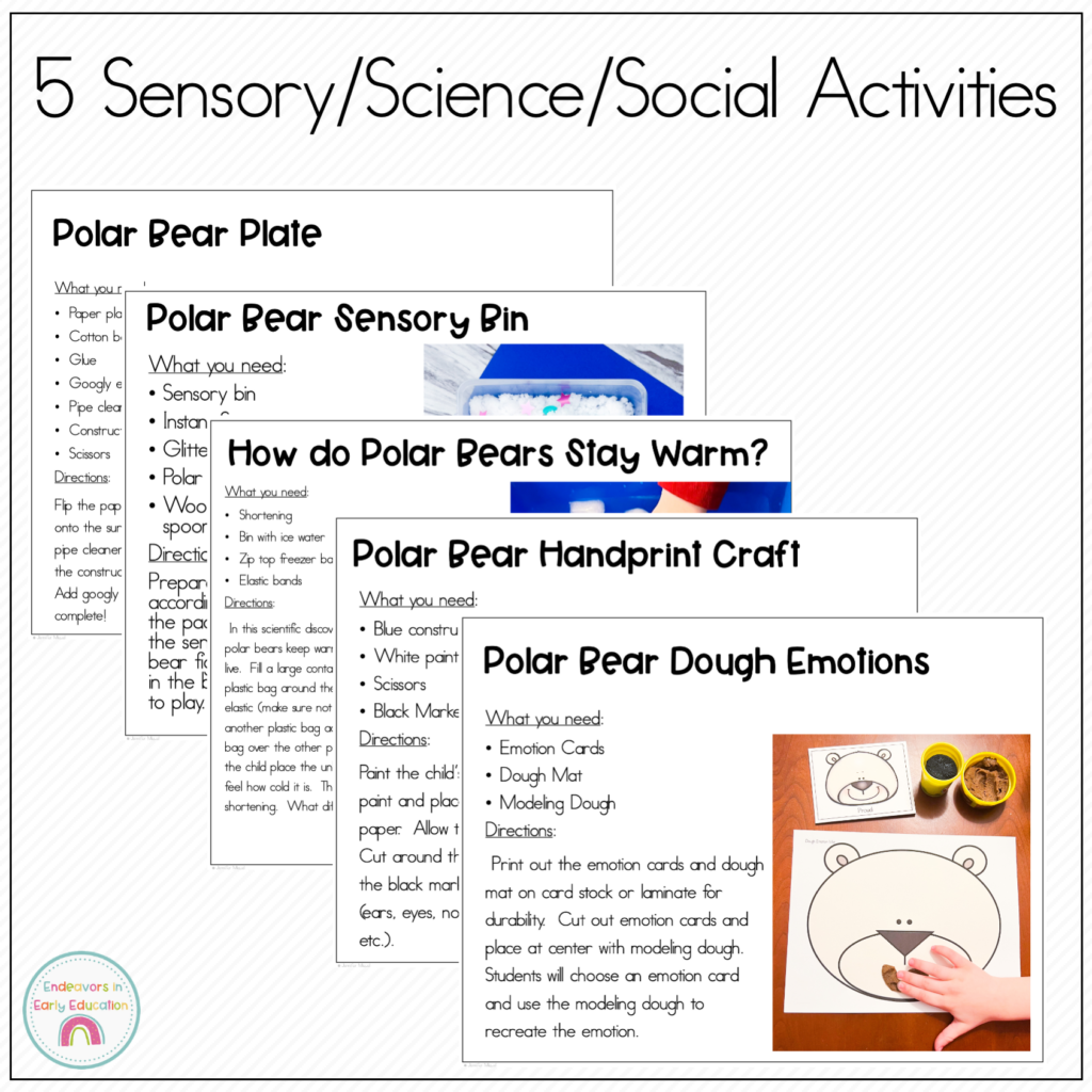 Preschool Polar Bear Unit | Made By Teachers