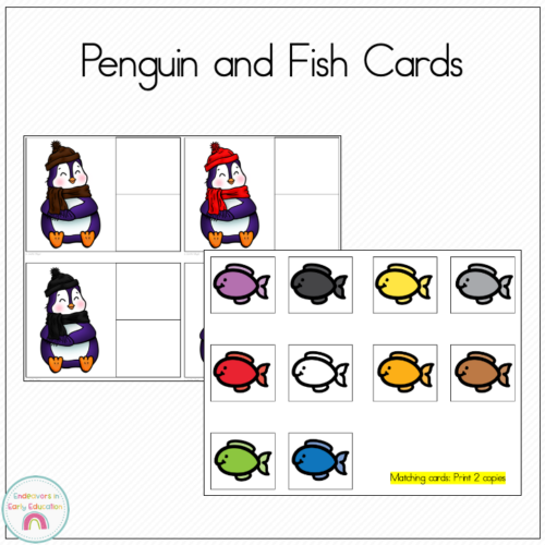Free Penguin Color Sorting | Made By Teachers