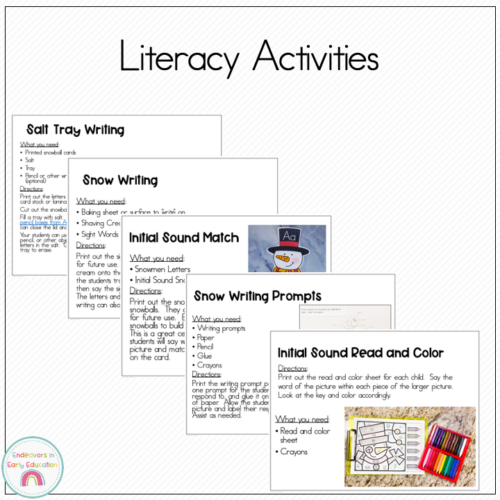 Snow Unit Preschool | Made By Teachers