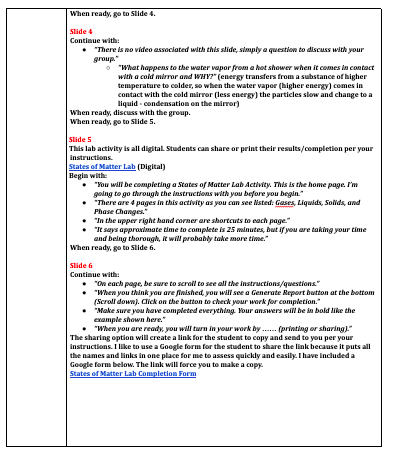 6th Science Lesson Particle Changes & Thermal Energy OAS 6.PS1.4 NGSS ...