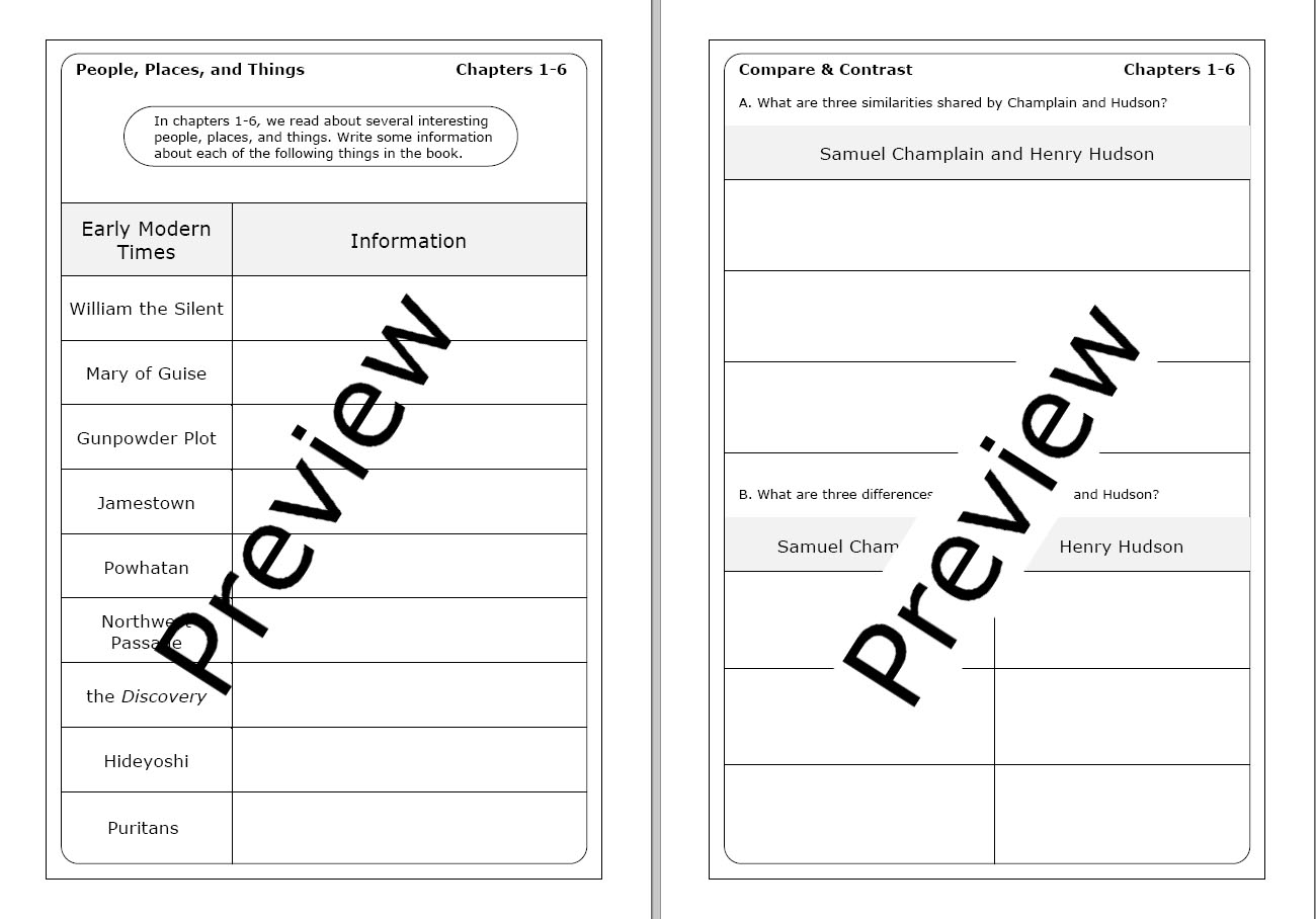 Susan Wise Bauer "Volume 3: Early Modern Times" worksheets | Made By ...