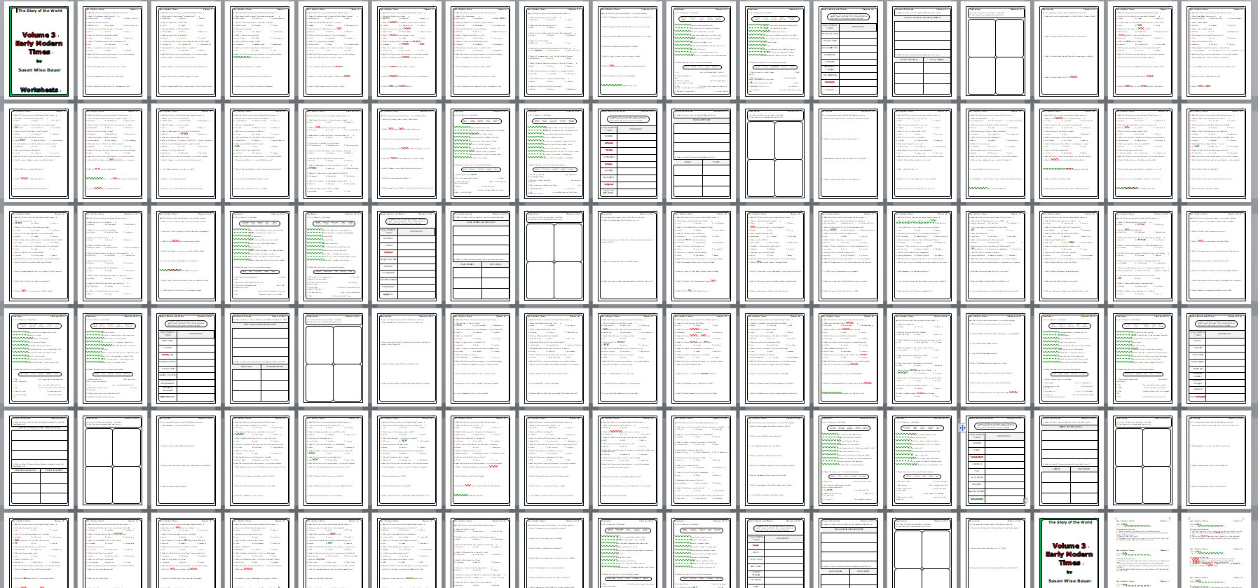 Susan Wise Bauer "Volume 3: Early Modern Times" worksheets | Made By ...