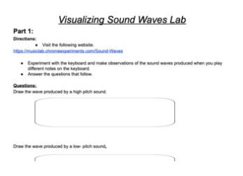 6th Science Lesson Waves & Their Applications OAS 6.PS4.2 NGSS MS-PS4-2 ...