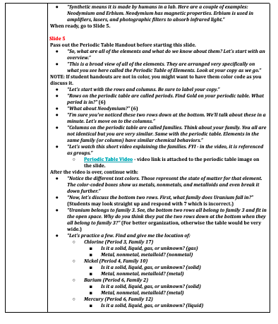 7th Science Lesson Atomic Composition OAS 7.PS1.1 NGSS MS-PS1-1 | Made ...