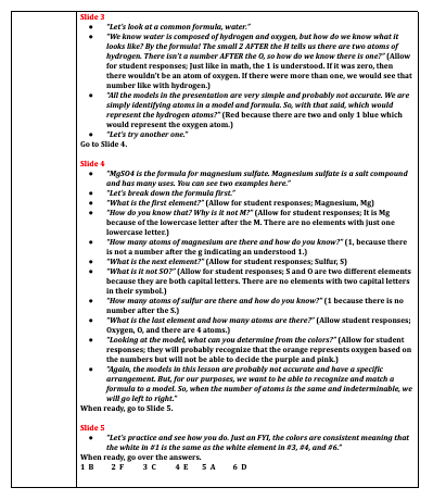 7th Science Lesson Atomic Composition OAS 7.PS1.1 NGSS MS-PS1-1 | Made ...