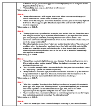7th Science Lesson Physical & Chemical Properties OAS 7.PS1.2 NGSS MS ...
