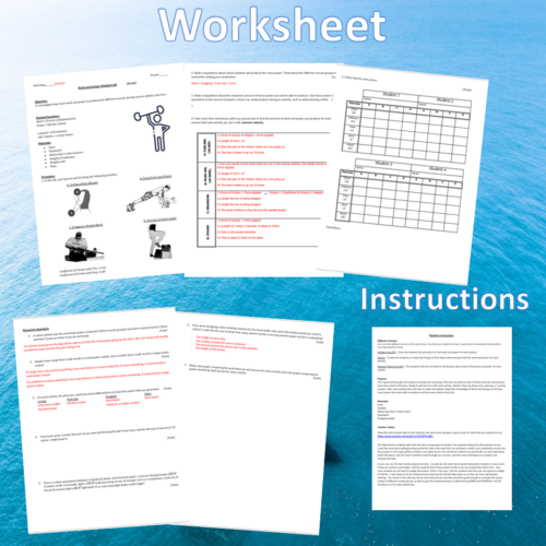 Work and Power: Four Lab Activities | Made By Teachers