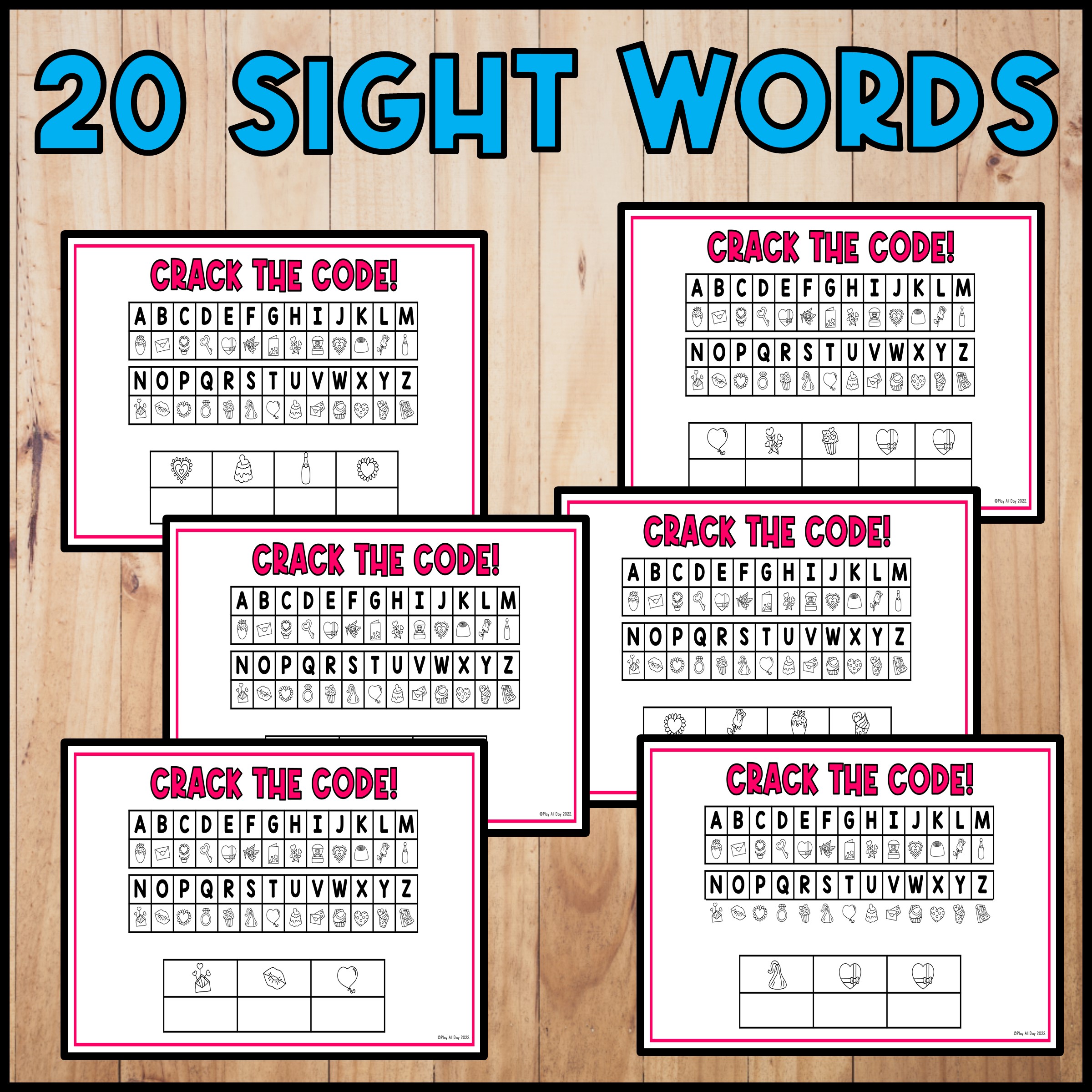 Valentine’s Day Secret Messages | Print and Digital Sight Word ...