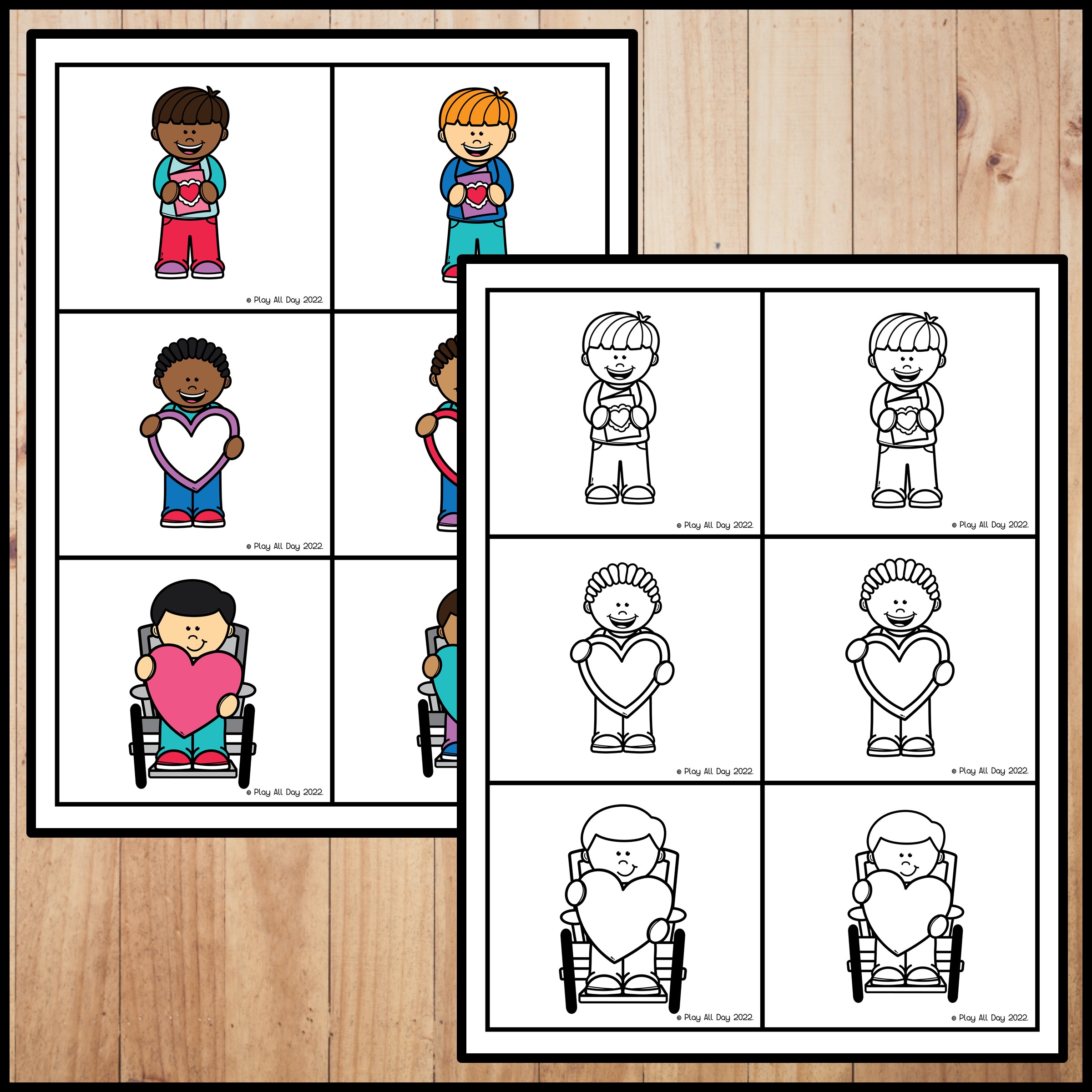 Valentine’s Day Hide & Seek | Pocket Chart Game | Letter and Number ...