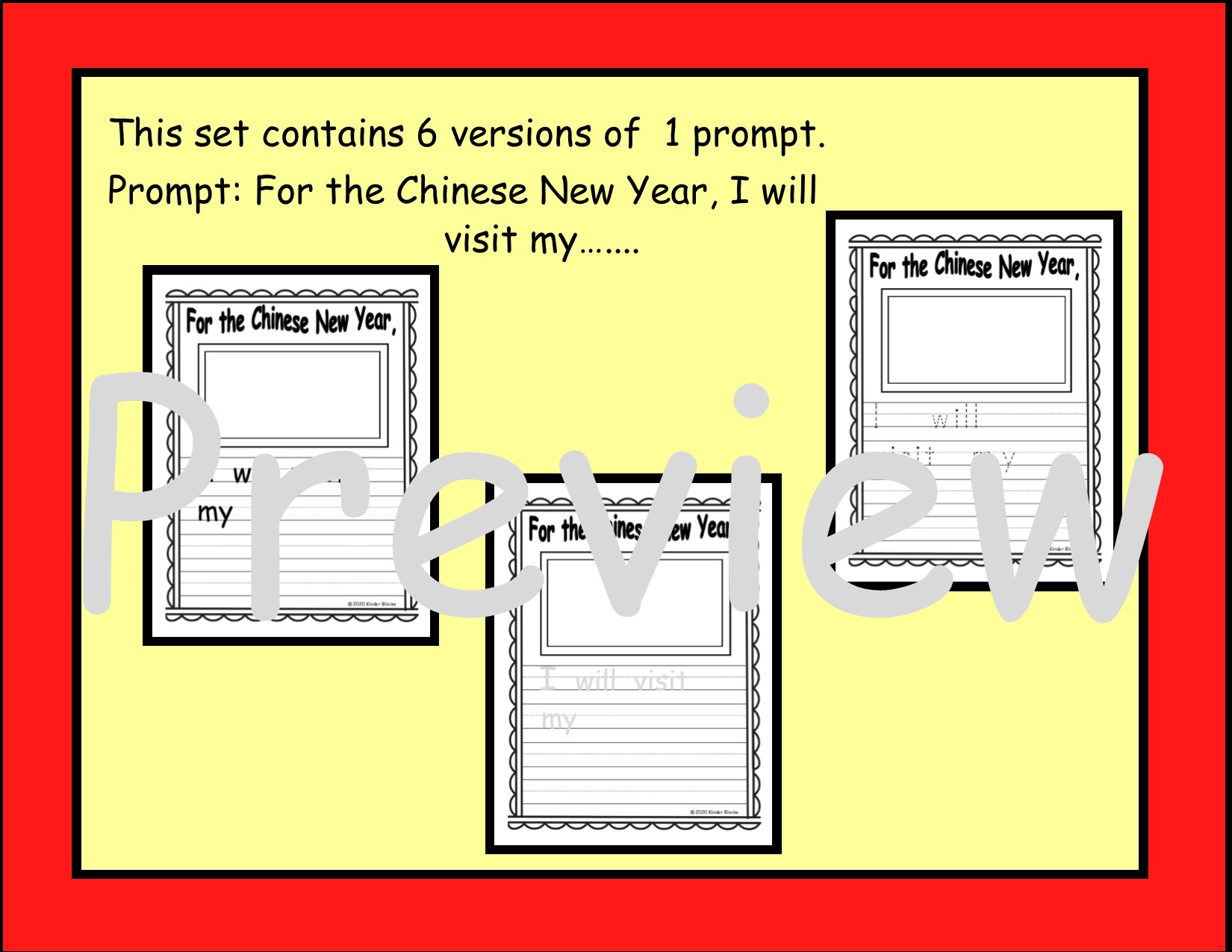 Chinese New Year Writing Prompt | Made By Teachers