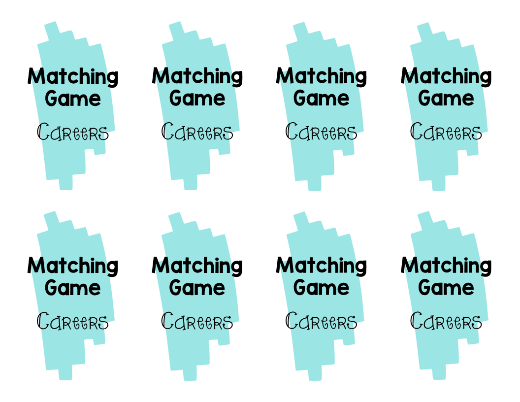 Careers Matching Card Game | Made By Teachers
