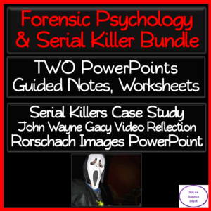 Forensics Psychology and Serial Killer Bundle | Made By Teachers