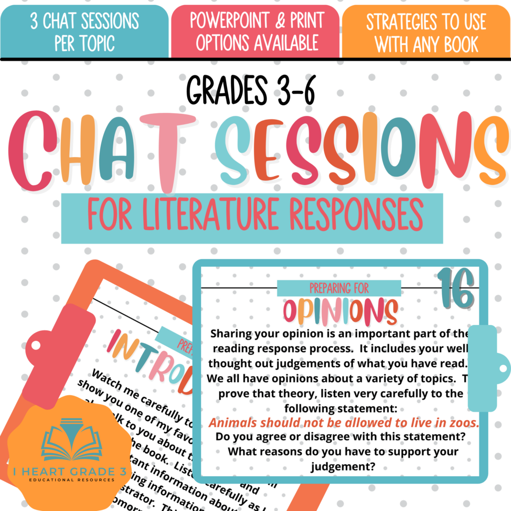 Chat Sessions for Responses to Literature | Made By Teachers
