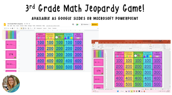 3rd Grade Math Jeopardy, Review ALL Math Skills! | Made By Teachers