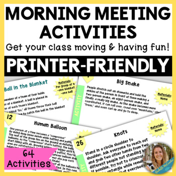 Morning Meeting Activities and Energizers | Made By Teachers