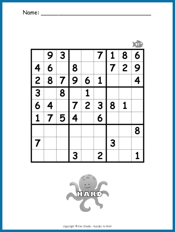 SUDOKU LOGIC PUZZLES - 63 Critical Thinking Worksheet Activities | Made ...