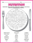 NUTRITION & FOOD Word Search Puzzle Worksheet Activity | Made By Teachers