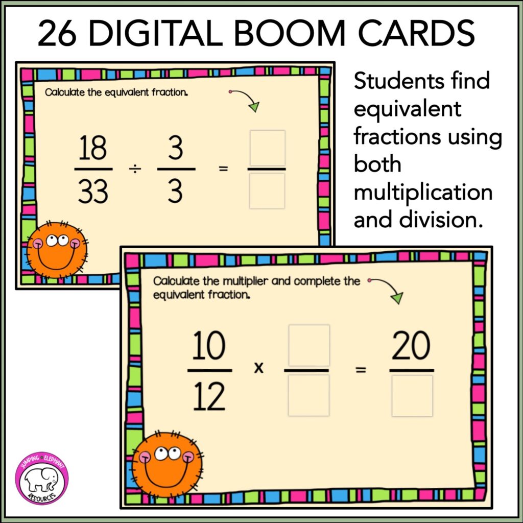 Equivalent Fractions Boom Cards | Made By Teachers
