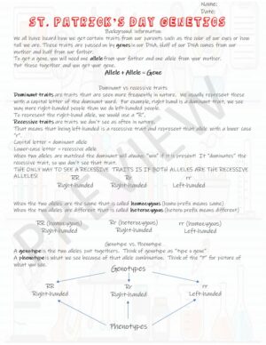 St. Patrick's Day Genetic Activities | Made By Teachers