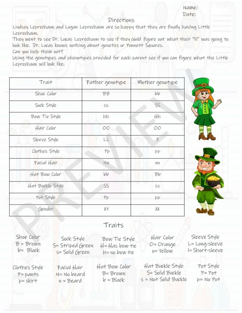 St. Patrick's Day Genetic Activities | Made By Teachers