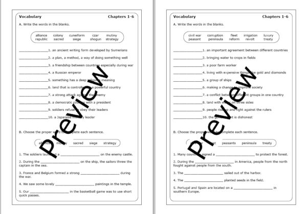 Susan Wise Bauer "Volume 4: The Modern Age" worksheets | Made By Teachers