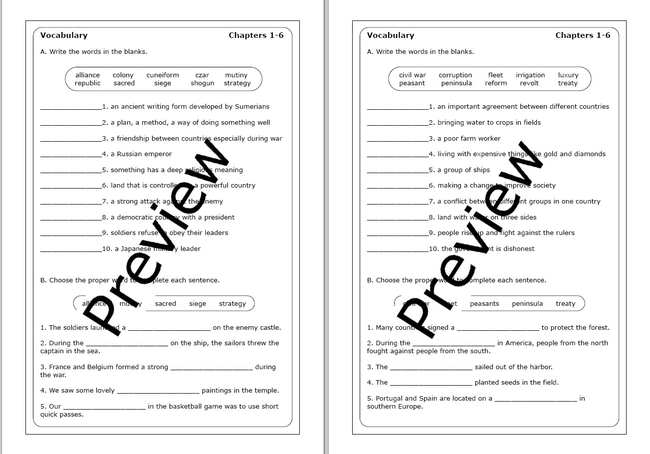 Susan Wise Bauer "Volume 4: The Modern Age" worksheets | Made By Teachers