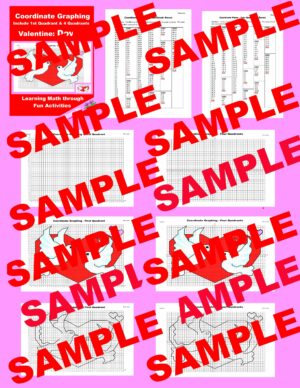 Valentine Coordinate Plane Graphing Picture: Doves | Made By Teachers