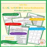 Write CVC WORDS Worksheets Kindergarten - Morning Work & Centers | Made ...