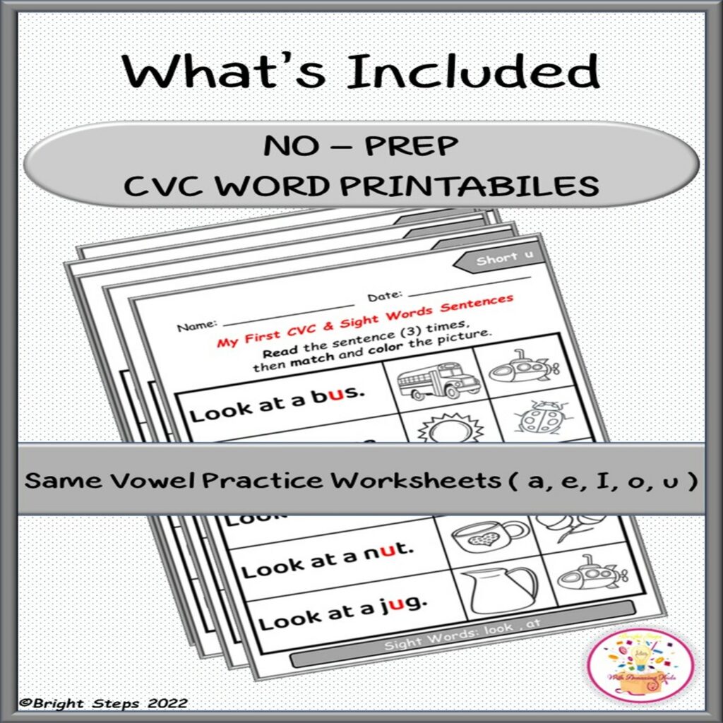Write CVC WORDS Worksheets Kindergarten - Morning Work & Centers | Made ...