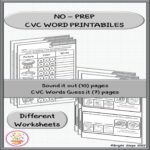 Write CVC WORDS Worksheets Kindergarten - Morning Work & Centers | Made ...