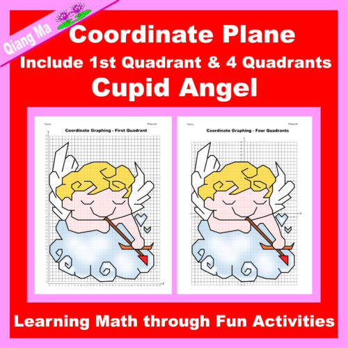 Valentine Coordinate Plane Graphing Picture: Valentine Symbols 8 in 1 ...