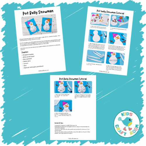 Snowman With Round Pot Belly | Made By Teachers