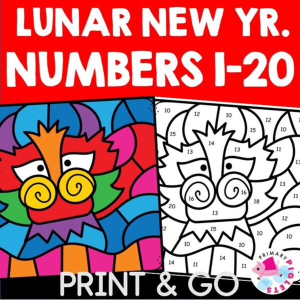 CHINESE NEW YEAR | LUNAR NEW YEAR | COLOR BY NUMBER | COLOR BY CODE ...