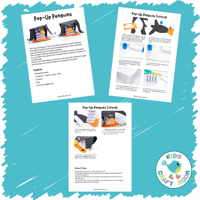 Penguin Pop-Up Craft | Made By Teachers
