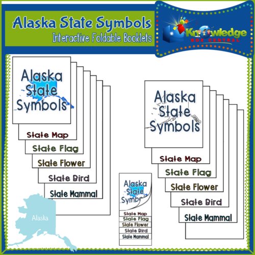 Alaska State Symbols Interactive Foldable Booklets | Made By Teachers