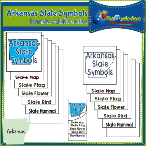 Arkansas State Symbols Interactive Foldable Booklets | Made By Teachers