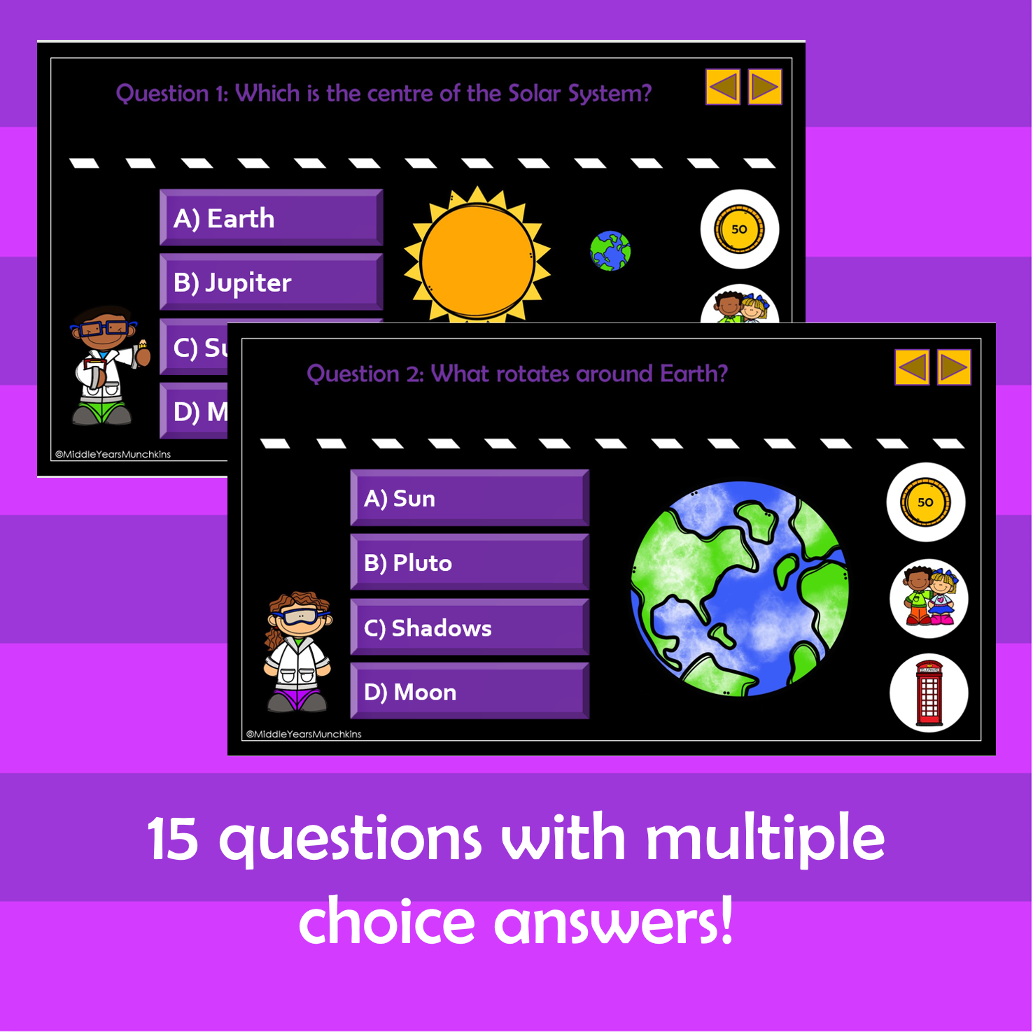 Sun, Moon & Earth Quiz PowerPoint | Made By Teachers