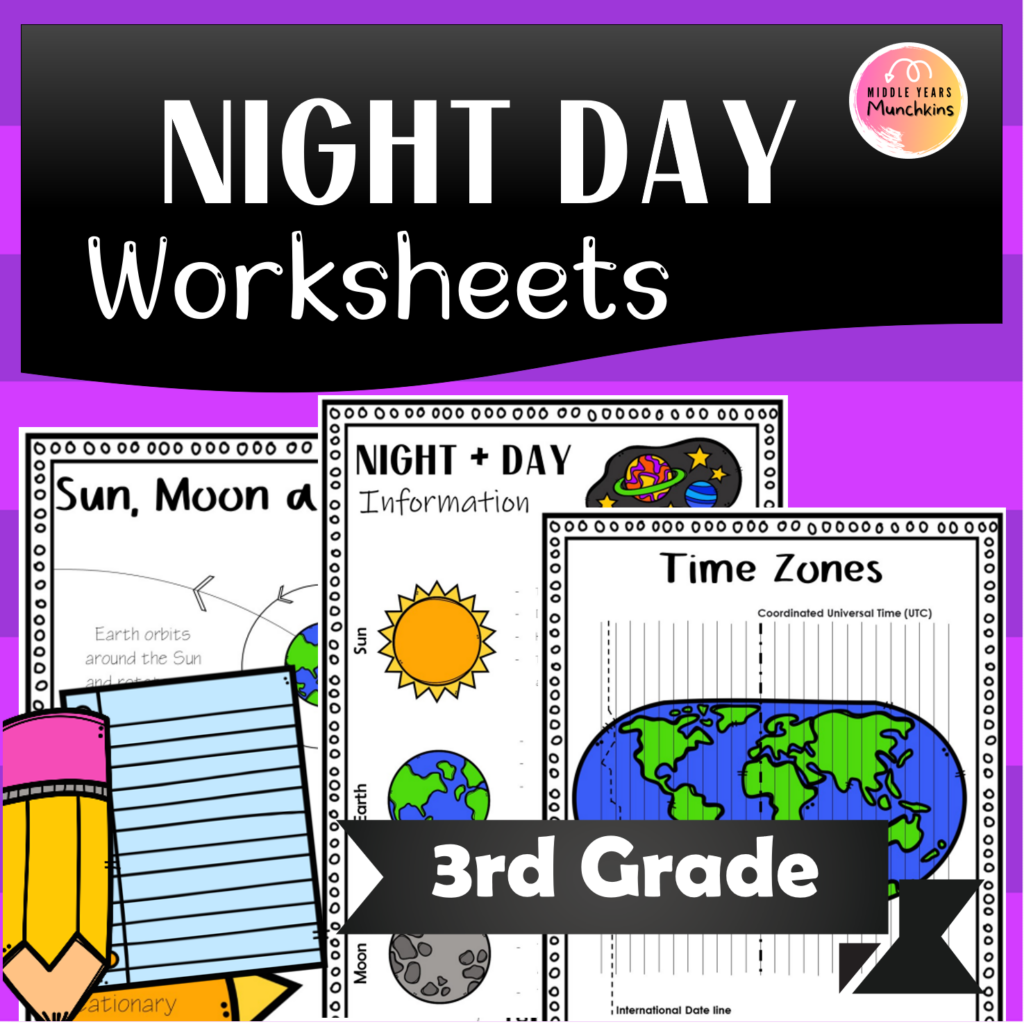 Science Night, Day, Shadows, Sun, Moon and Earth Resource BUNDLE | Made ...