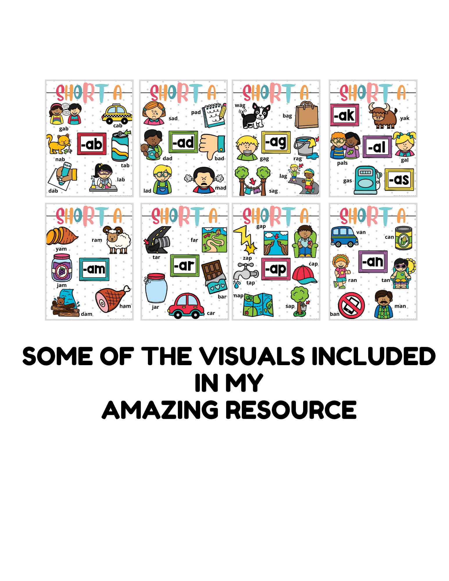 Short A CVC Posters | Made By Teachers