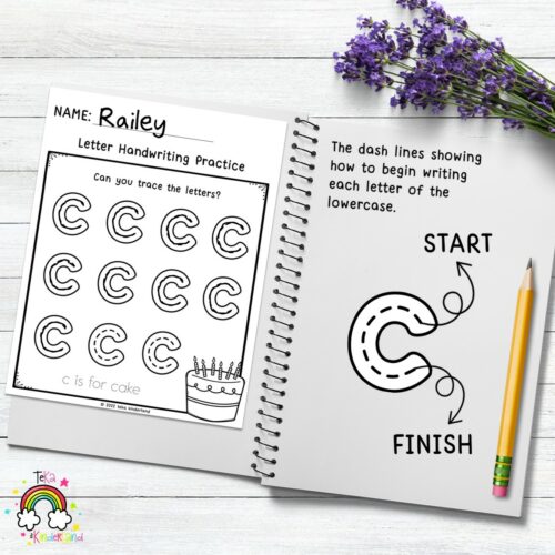 Lowercase Letter Formation Worksheets for Handwriting Practice | Made ...