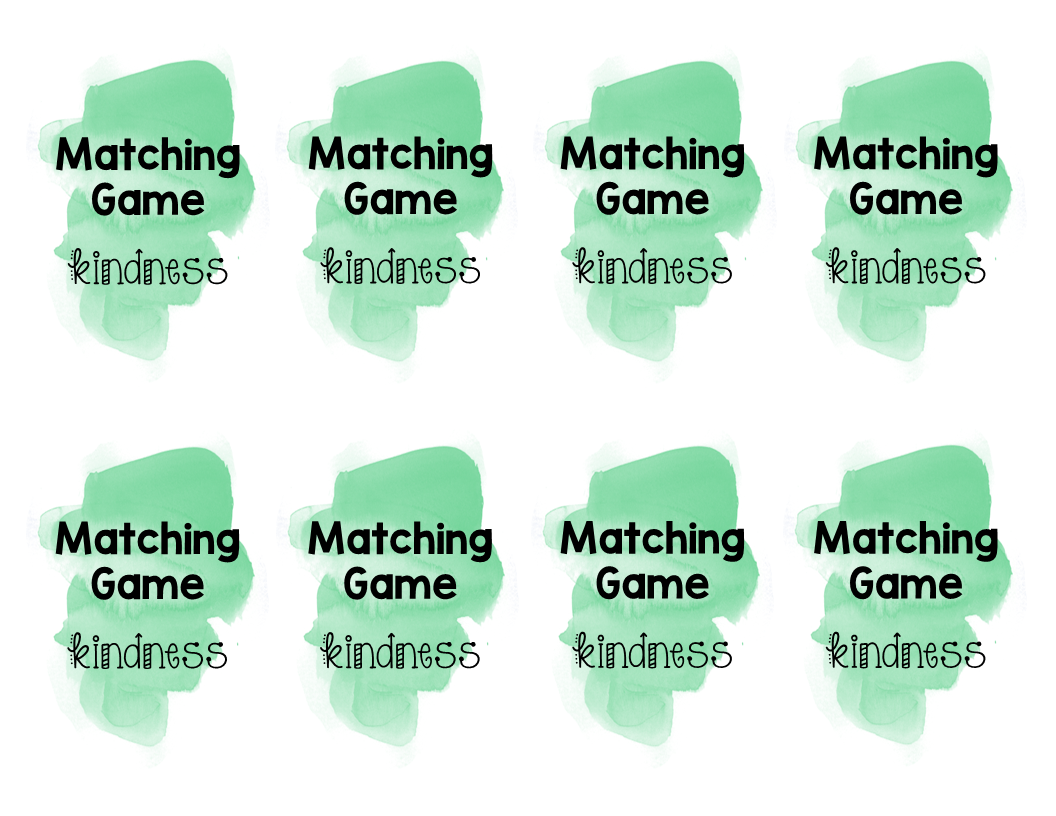 Kindness Matching Card Game | Made By Teachers