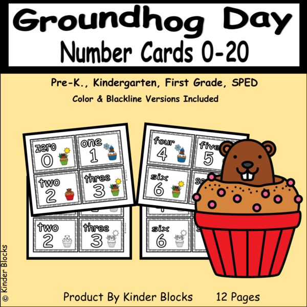 Groundhog Day Number Cards 0 - 20 | Made By Teachers