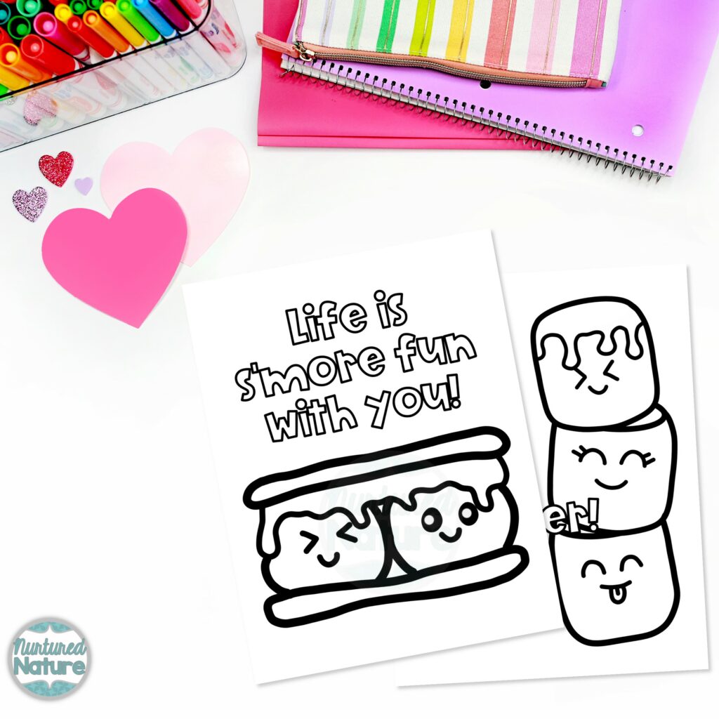 S’mores Coloring Pages for Valentine’s Day Craft | Made By Teachers