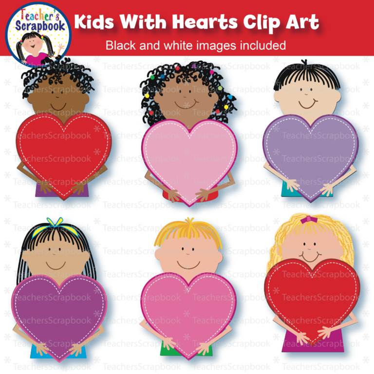 Valentine Kids Clip Art | Made By Teachers