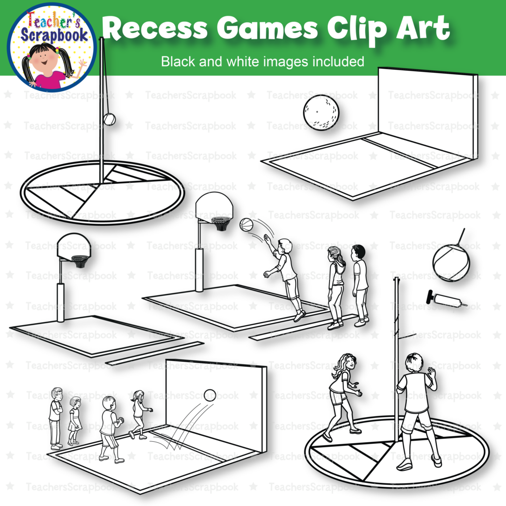Recess Games Clip Art | Made By Teachers