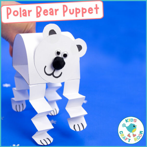 Polar Bear Puppets In Two Sizes | Made By Teachers