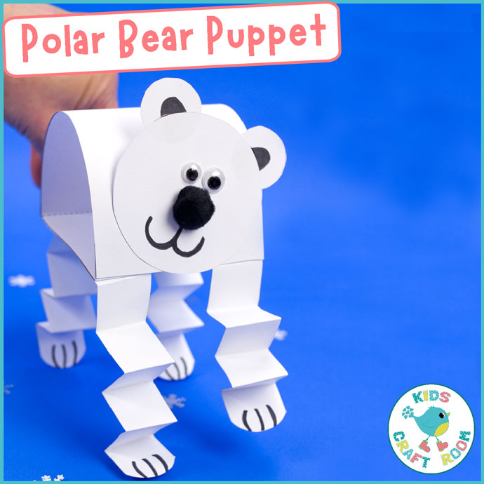 Polar Bear Puppets In Two Sizes | Made By Teachers