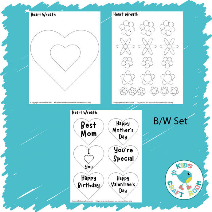 Heart Shaped Wreath For Mother's Day or Valentine's Day | Made By Teachers