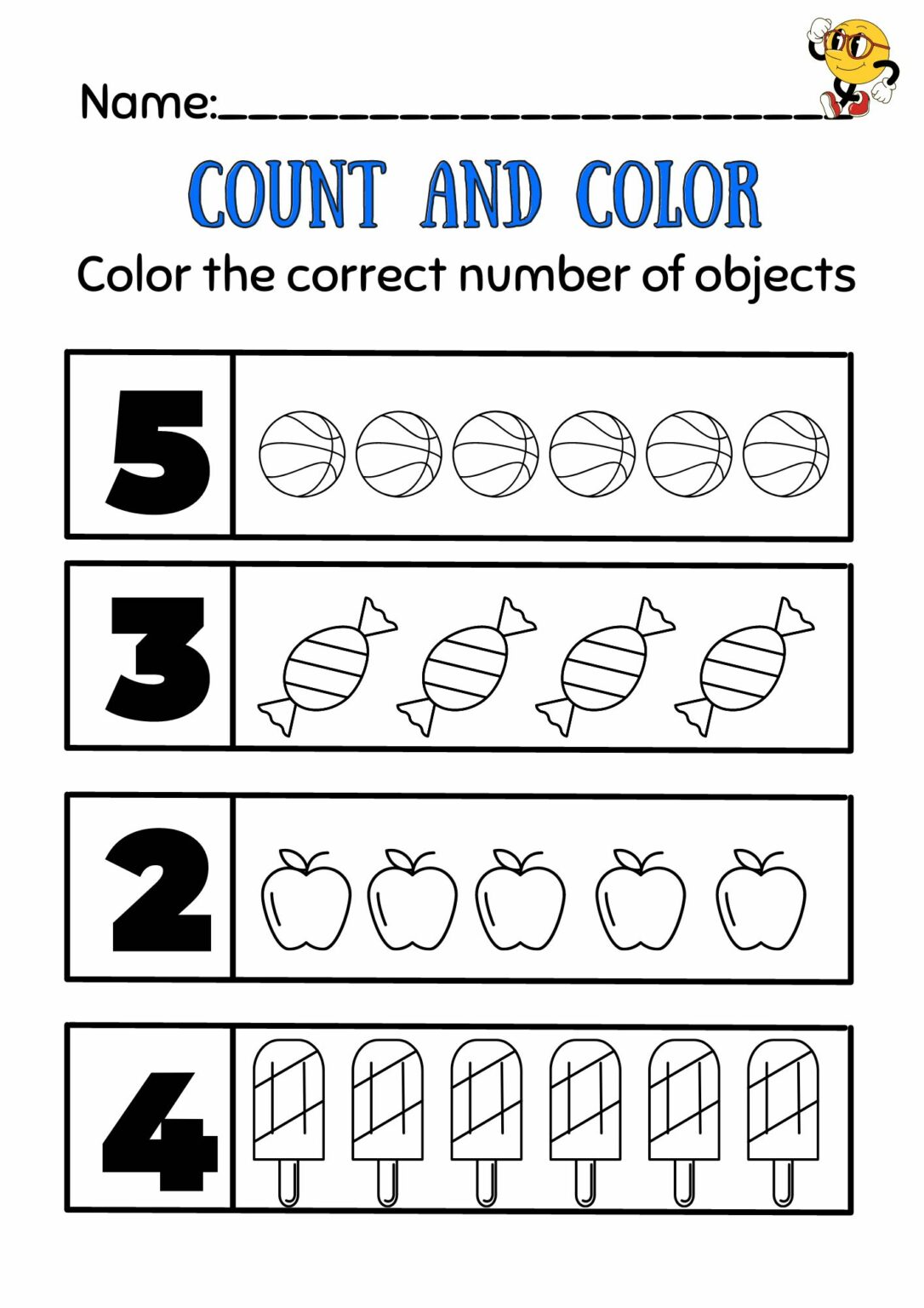 Count and Color Worksheets | Made By Teachers