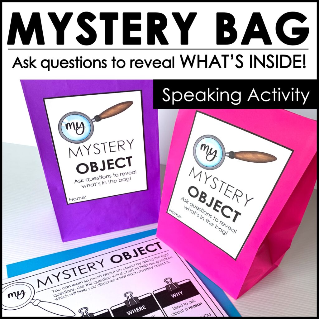 Mystery Bag | Object Guessing Game | Asking and Answering WH Questions ...